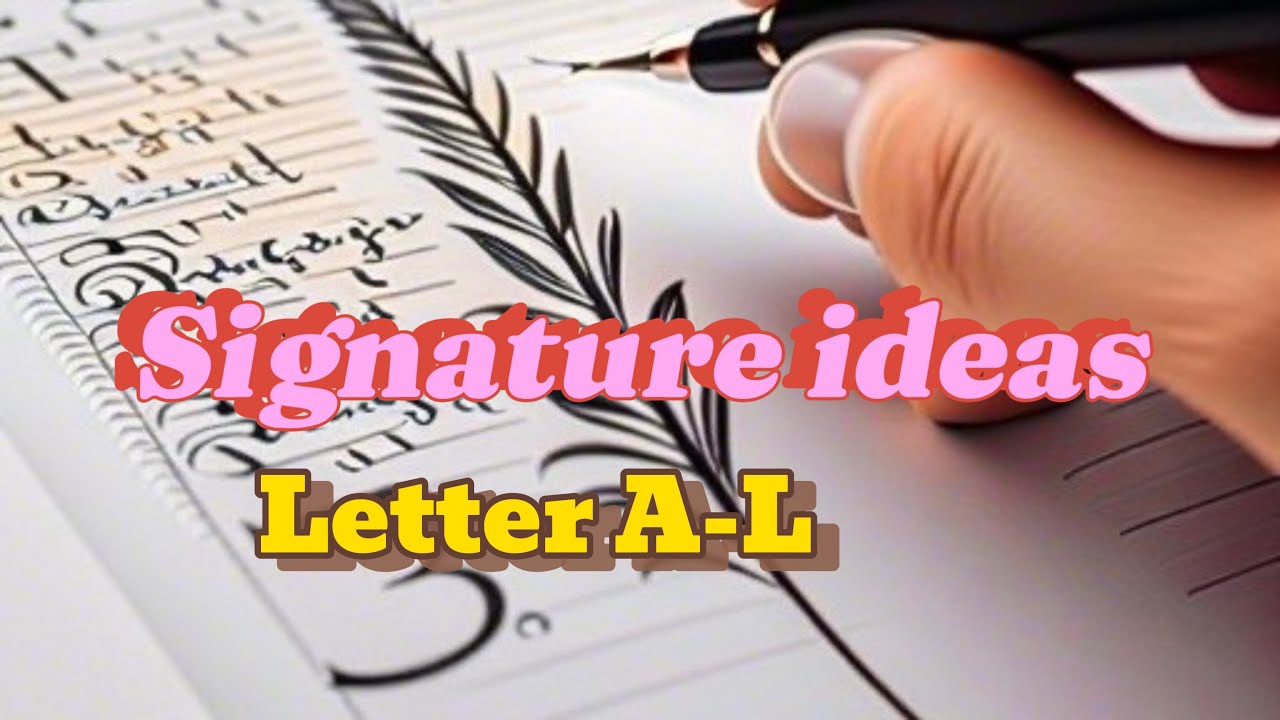 How to sign the letter A-L ? - YouTube