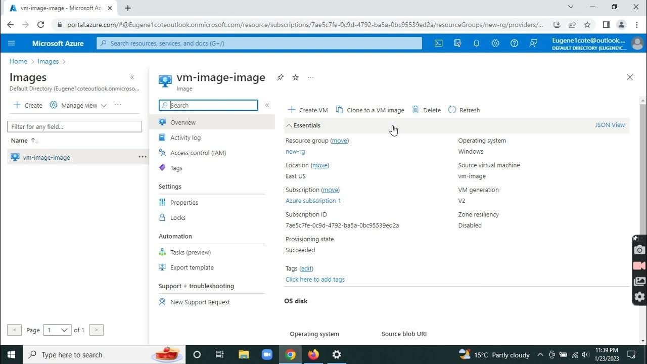 How to capture image of a vm in azure & Cloud Computing हिंदी में Lec 7 - YouTube