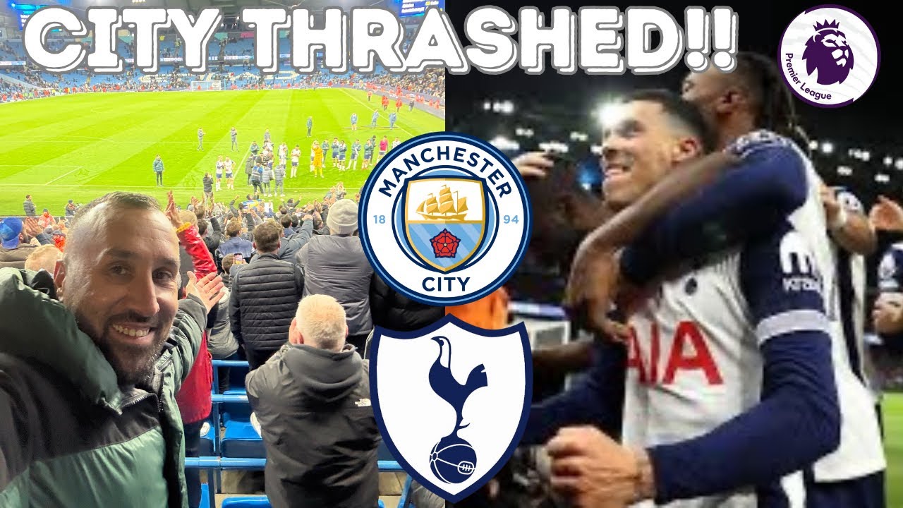 The Moment Spurs THRASH Man City As City Lose 5 In A Row, Man City 0-4 ...