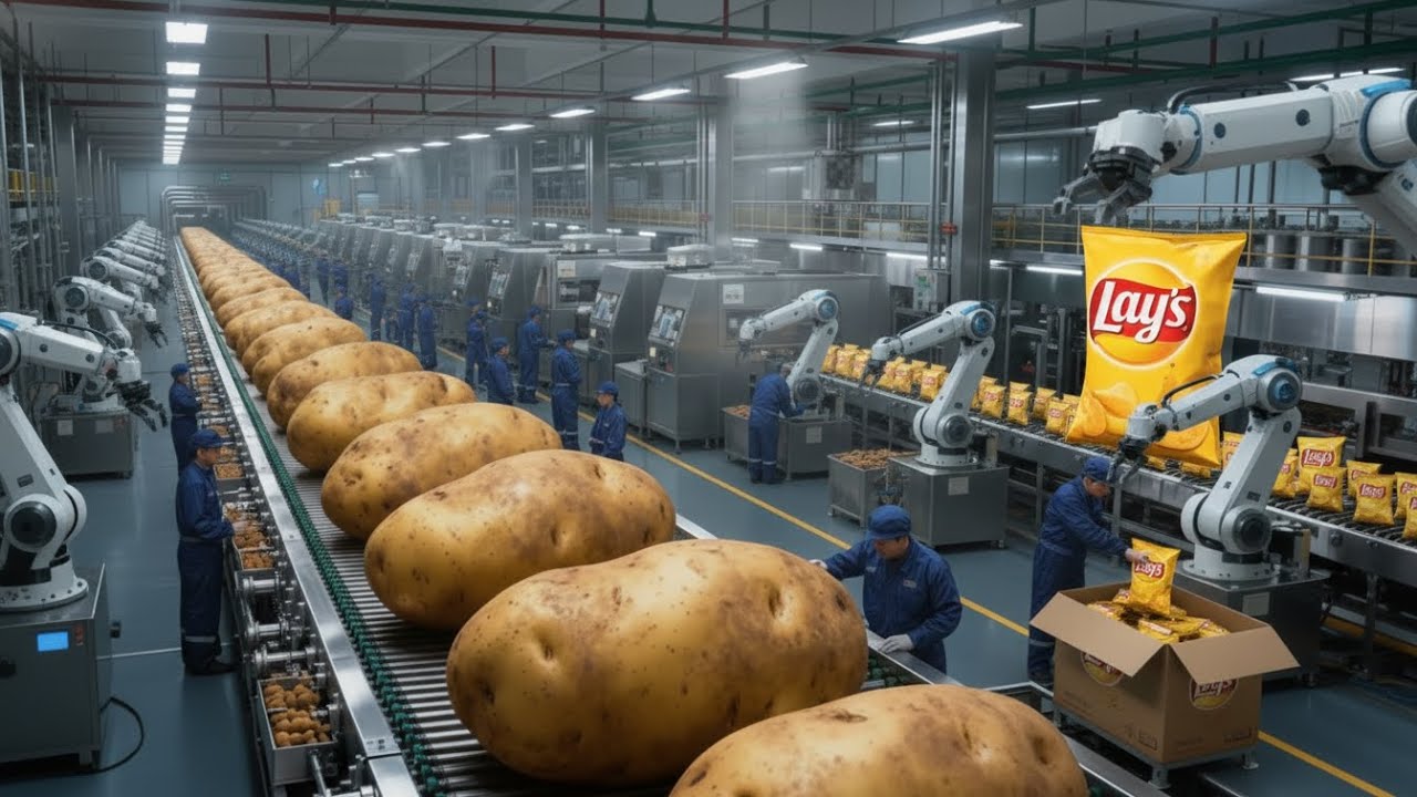 Inside the World's Largest Lay's Factory: From Potato Farm to Billion ...