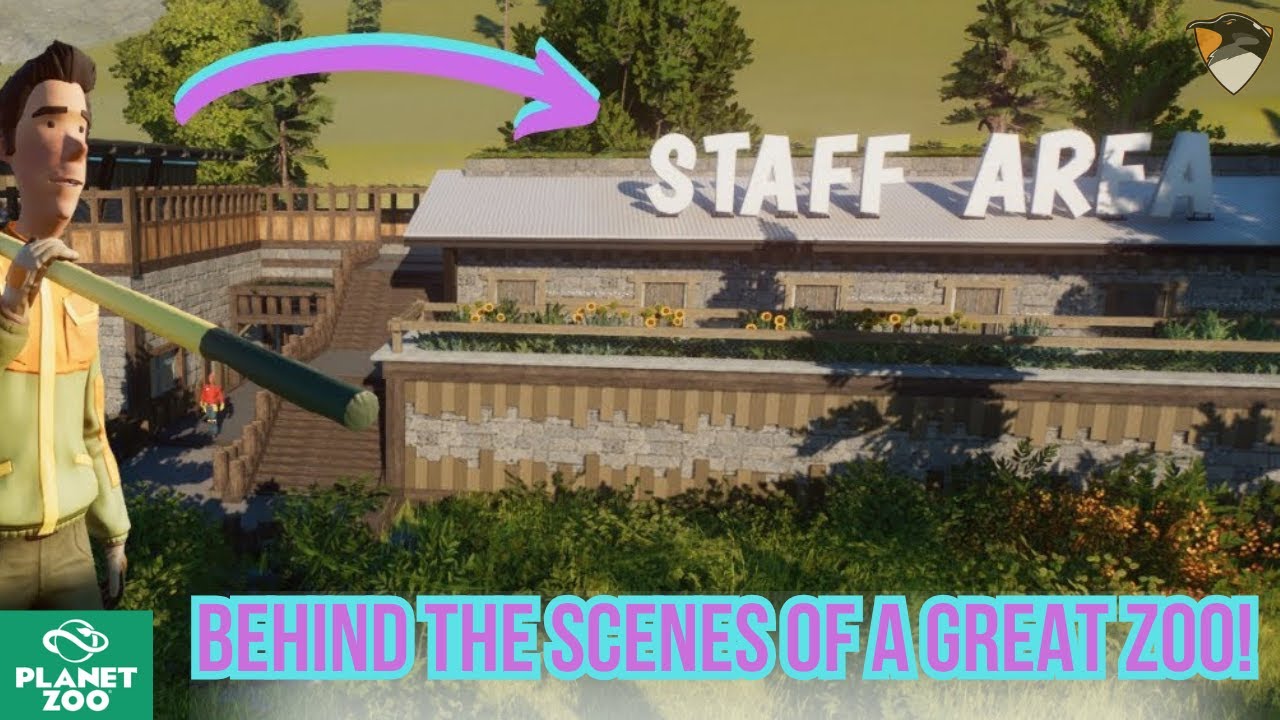 🛠️ Staff Facilities | Planet Zoo | No Commentary Speed Build - YouTube