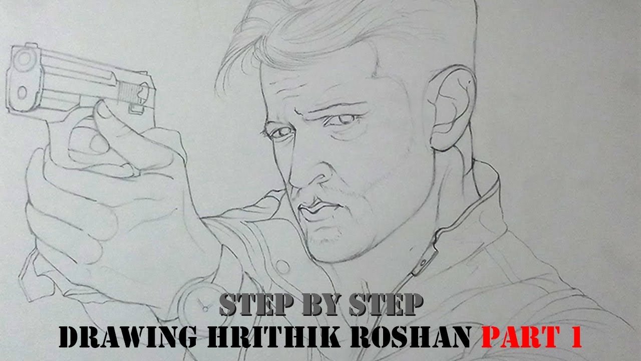 How to Draw Hrithik Roshan step by step | How to draw Hrithik Roshan ...