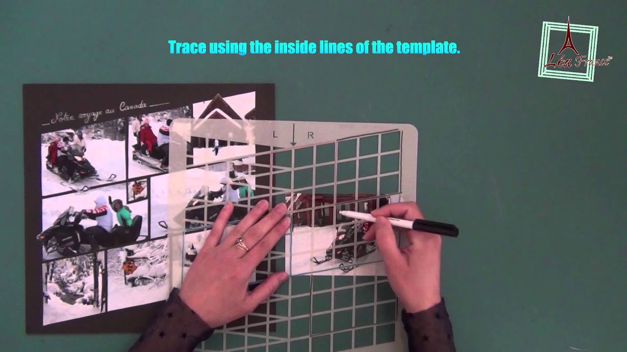 Photo Collage Maker: Slanted Grids Template - 2 easy tips - YouTube