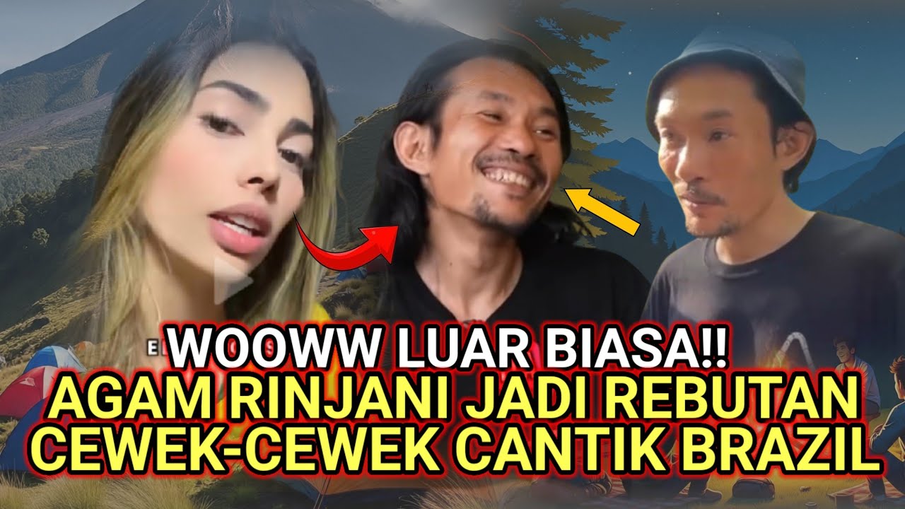 WOW LUAR BIASA😱AGAM RINJANI JADI REBUTAN CEWEK-CEWEW CANTIK BRAZIL⁉️ ...