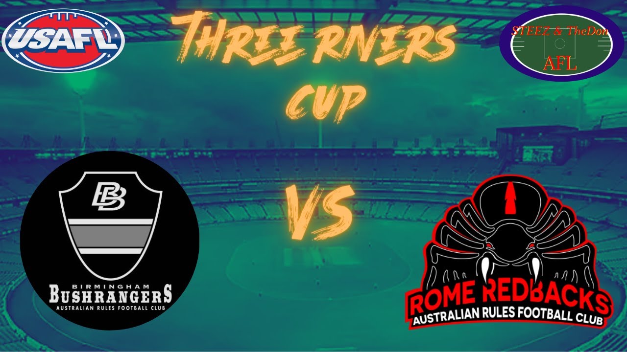 Birmingham Bushrangers vs Rome Redbacks | Three Rivers Cup 2024 | USAFL ...
