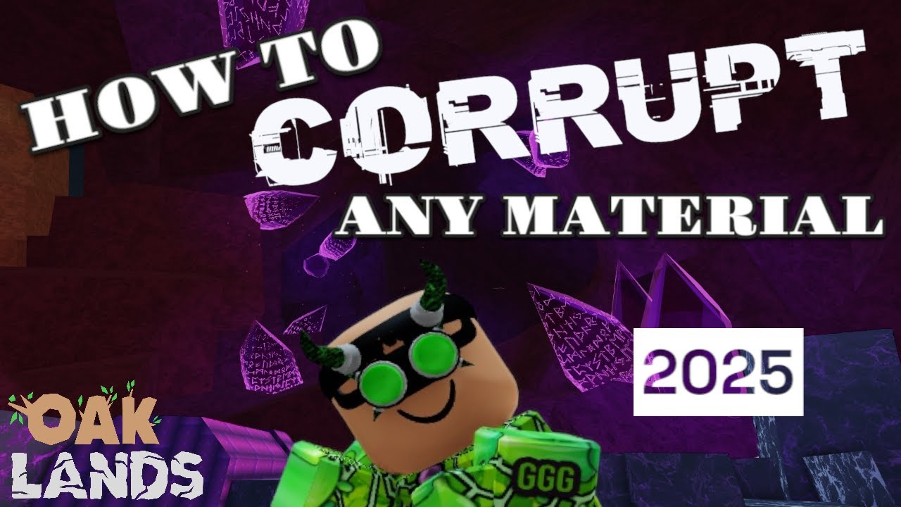 HOW TO CORRUPT MATERIALS IN GAME 2025 (OAKLANDS) - YouTube