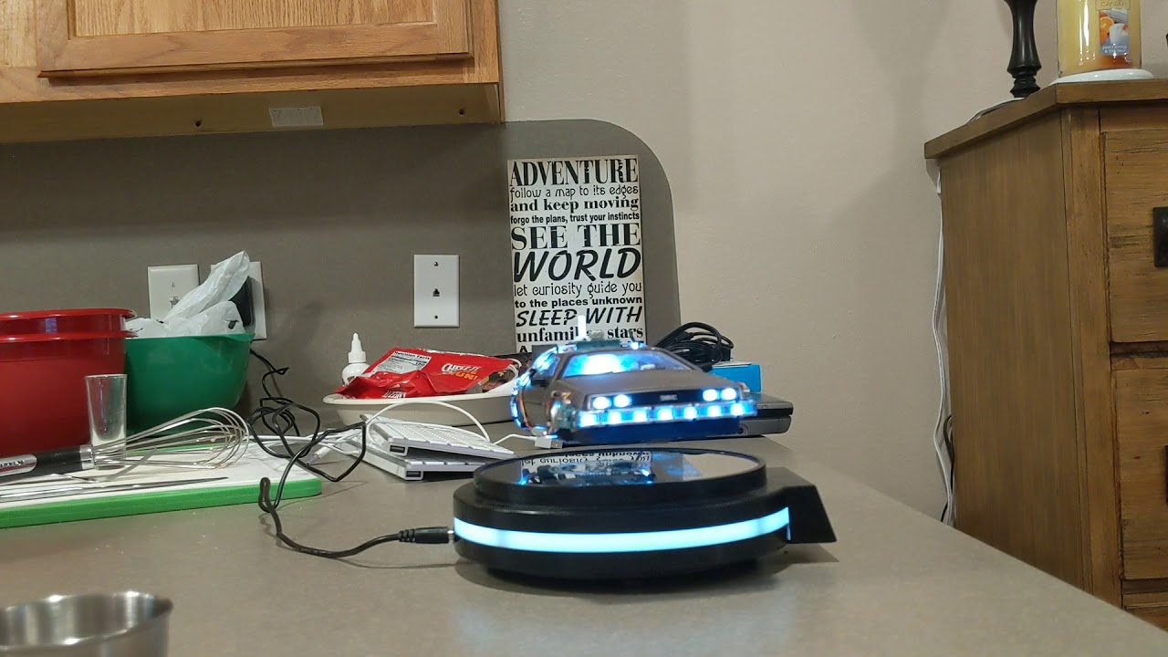 Balancing the Magnetic Levitating Back to the Future Delorean - YouTube