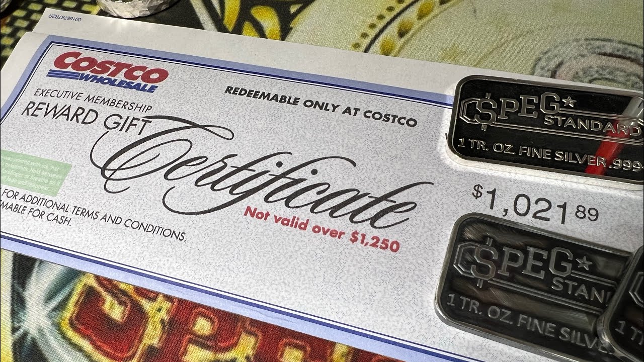 Costco Rewards From Buying Silver & Gold! - YouTube