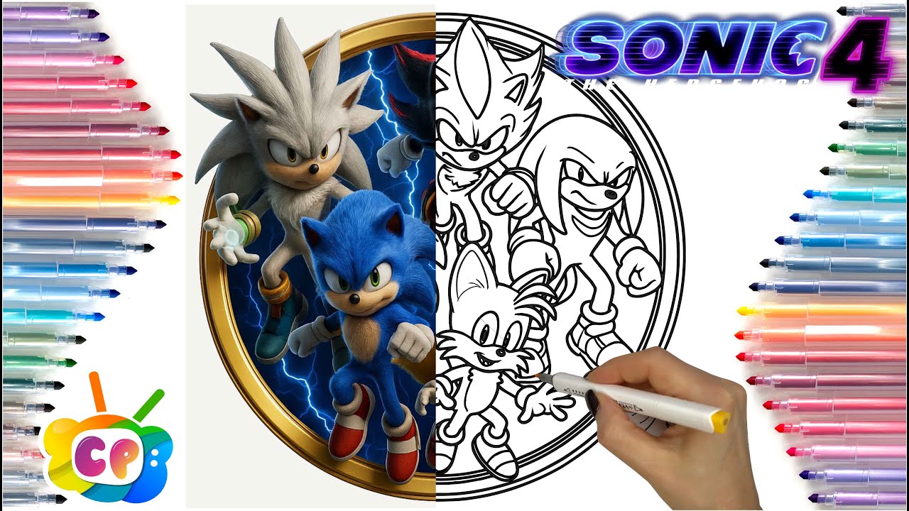 Sonic 4 All Characters / coloring Sonic characters / Sonic the Hedgehog ...