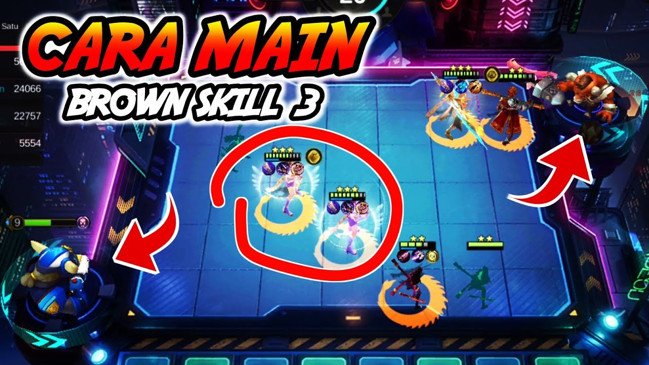CARA MAIN BROWN SKILL 3 COMBO TERKUAT ! MAGIC CHESS UPDATE TERBARU 2024 ...