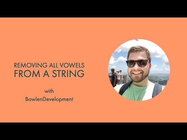 Java Program To Remove Vowels From String Youtube Java Program To Remove Vowels From String Youtube
