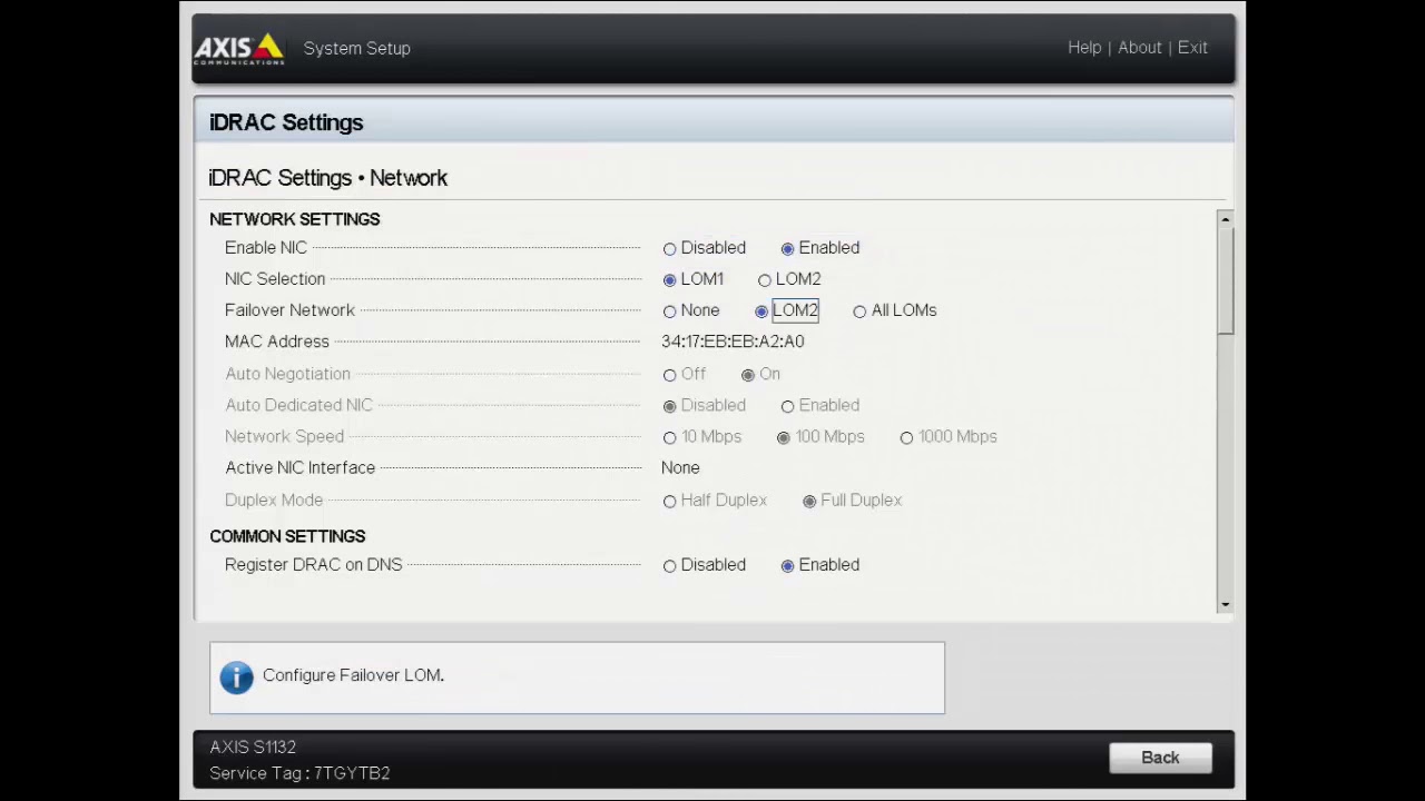 Configuration tip: Enable iDrac on Axis S11 series - YouTube