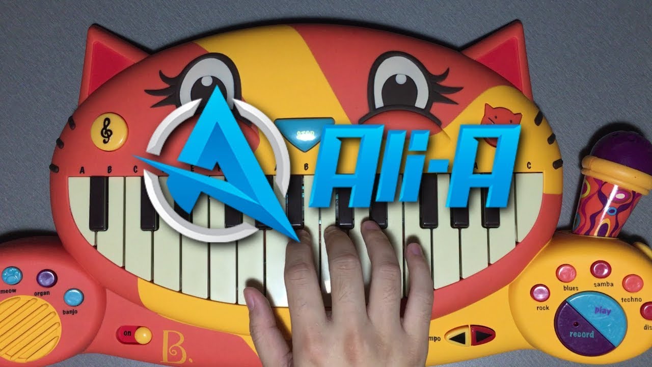 ALI-A INTRO BUT IT'S PLAYED ON A CAT PIANO - YouTube
