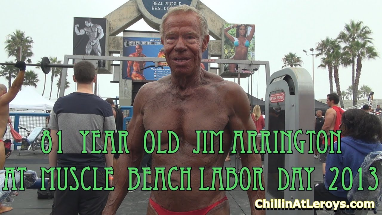 81 Year Old Jim Arrington Interview at Muscle Beach on Labor Day 2013 ...
