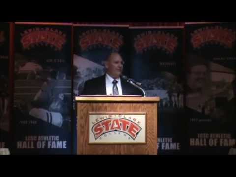 Chad Miltenberger LCSC Athletic Hall of Fame induction - YouTube