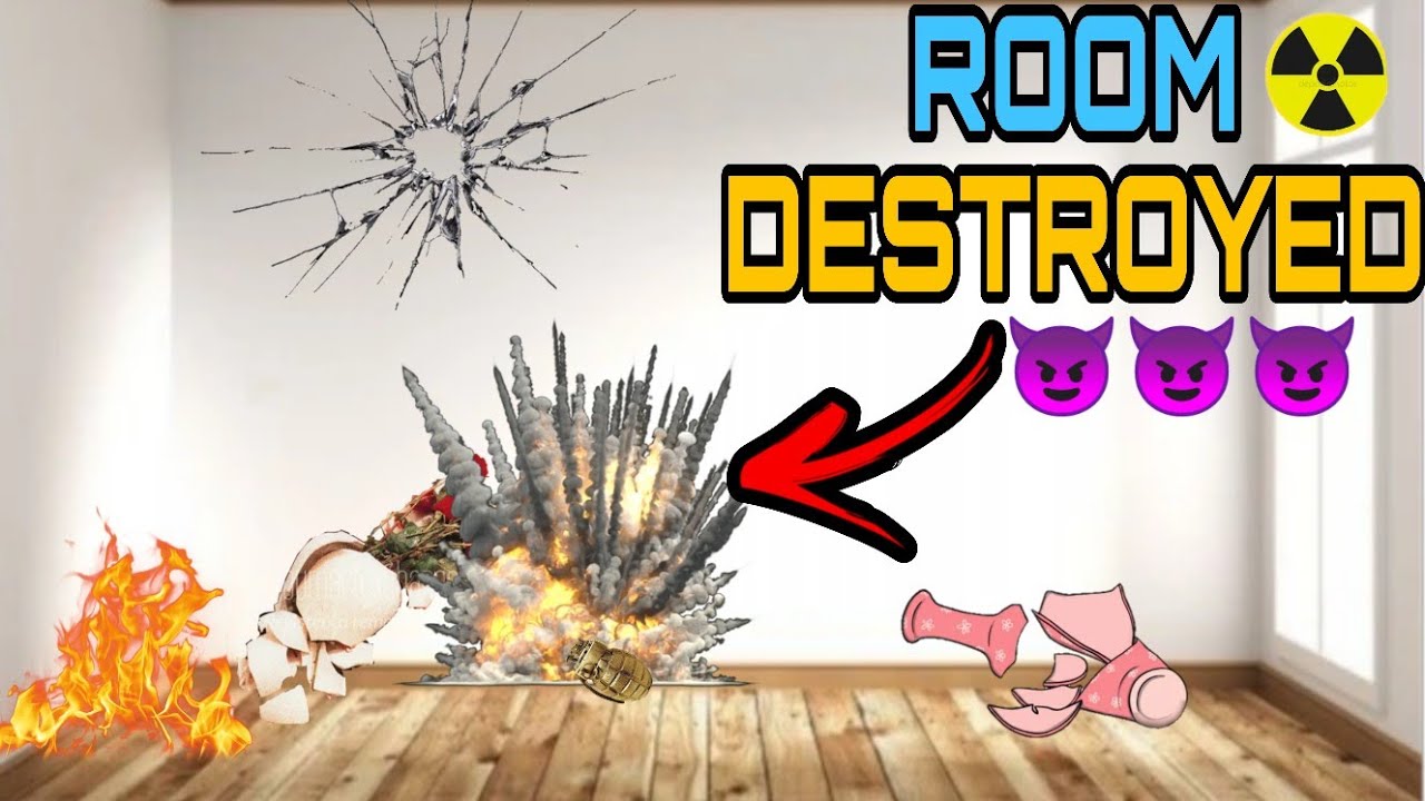 DESTROYING THE ROOM WITH CRAZY EXPLOSIVES!😱 | Room Smash Gameplay - YouTube