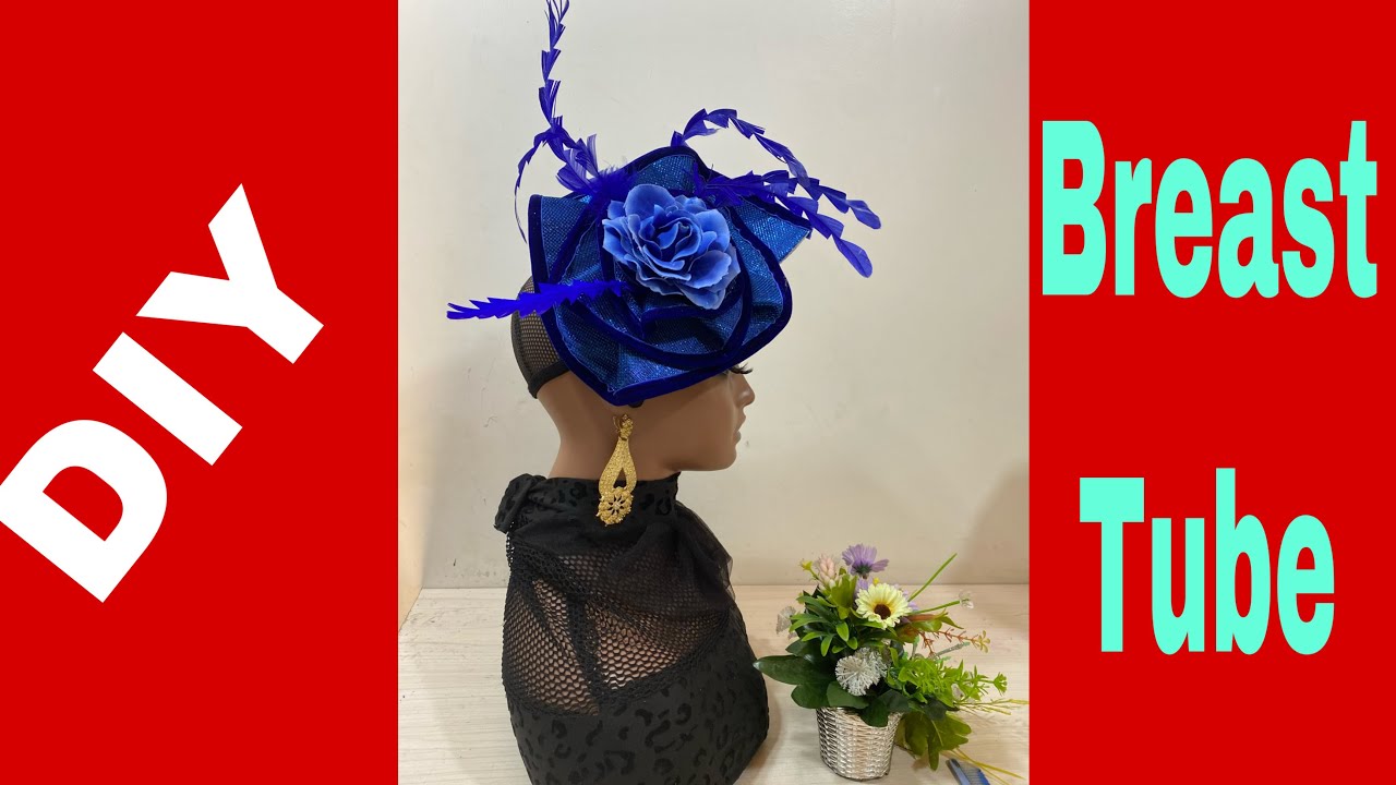 breast pad Fascinator DIY - YouTube