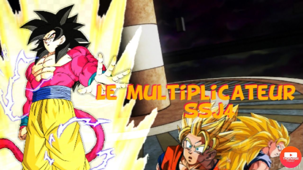 Le multiplicateur du Super saiyan 4 - YouTube