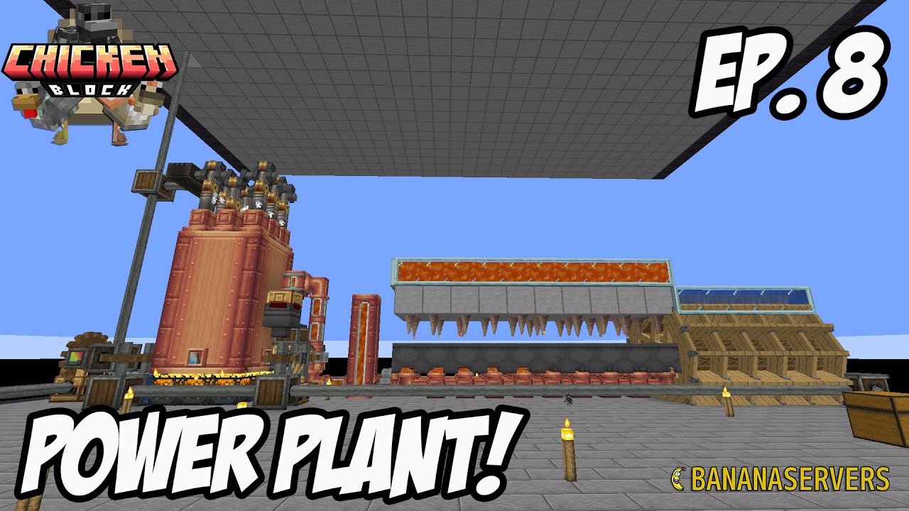 Power Plant! - Chicken Block - Minecraft Modpack Ep. 8 - YouTube