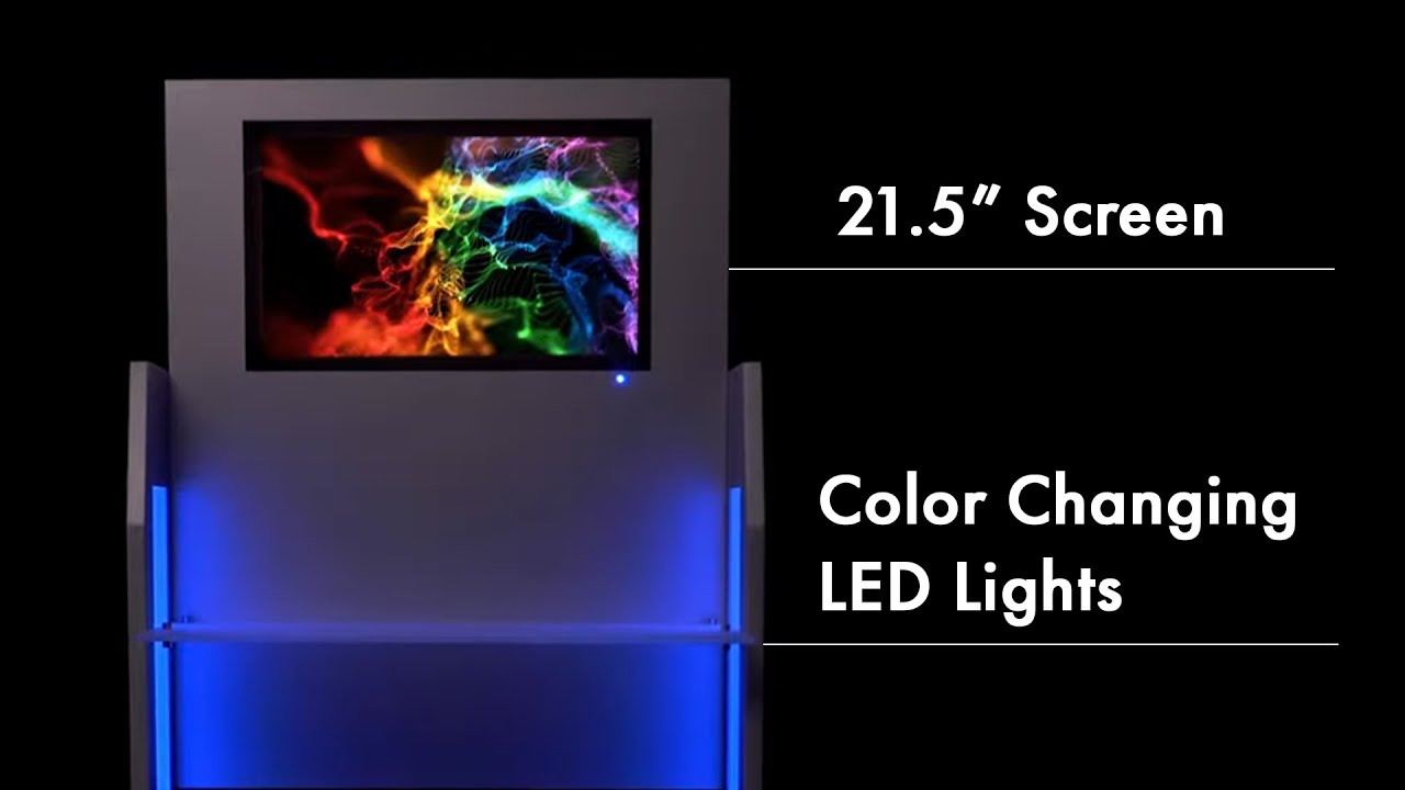LED Illuminated Retail Shelving with Digital Signage - YouTube