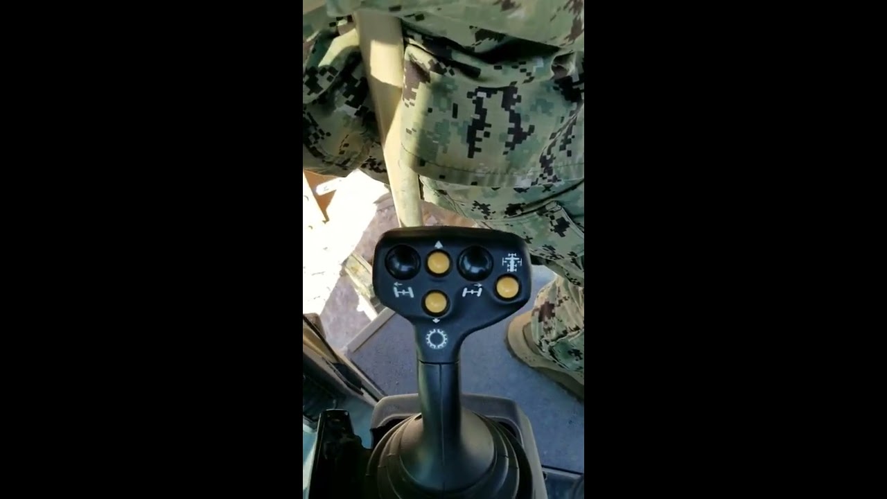 CAT 120M Grader Cab Controls - YouTube