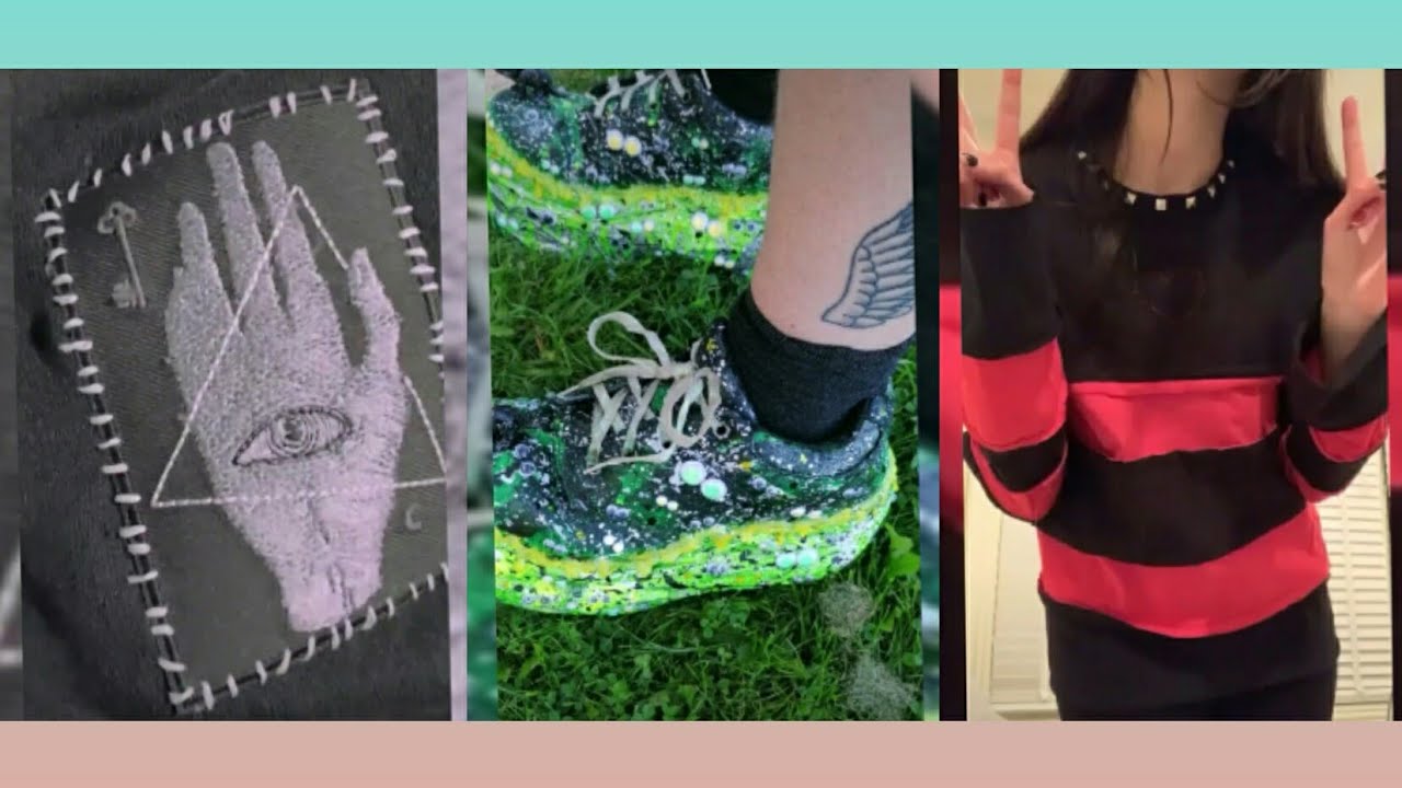 Alt style diys & thriftflips (punk/grunge/emo) #altdiy PART13 - YouTube