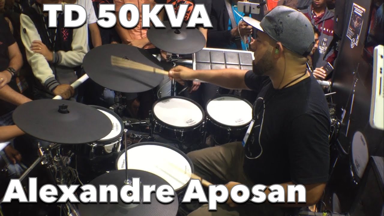 TD-50 KVA Alexandre Aposan roland EXPOMUSIC 2016 - YouTube