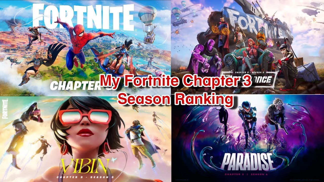 My Fortnite Chapter 3 Seasons Rankings - YouTube