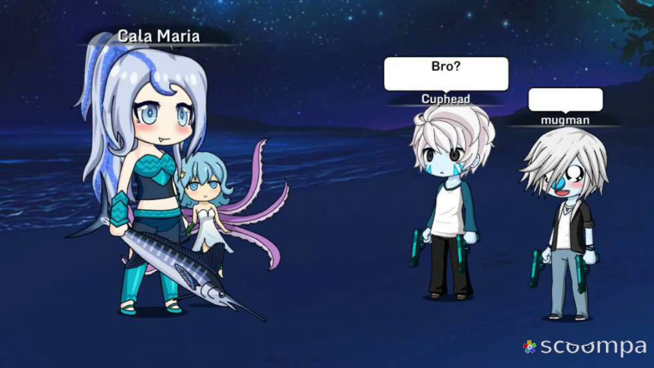 MugMan X cala Maria and Cuphead X sally stageplay pt 1 - YouTube