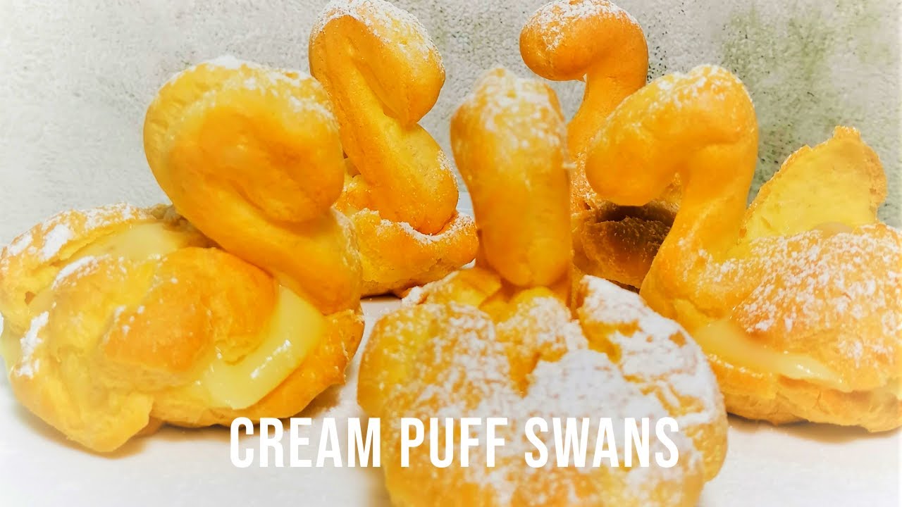 How to make yummy Cream Puff Swans! - YouTube