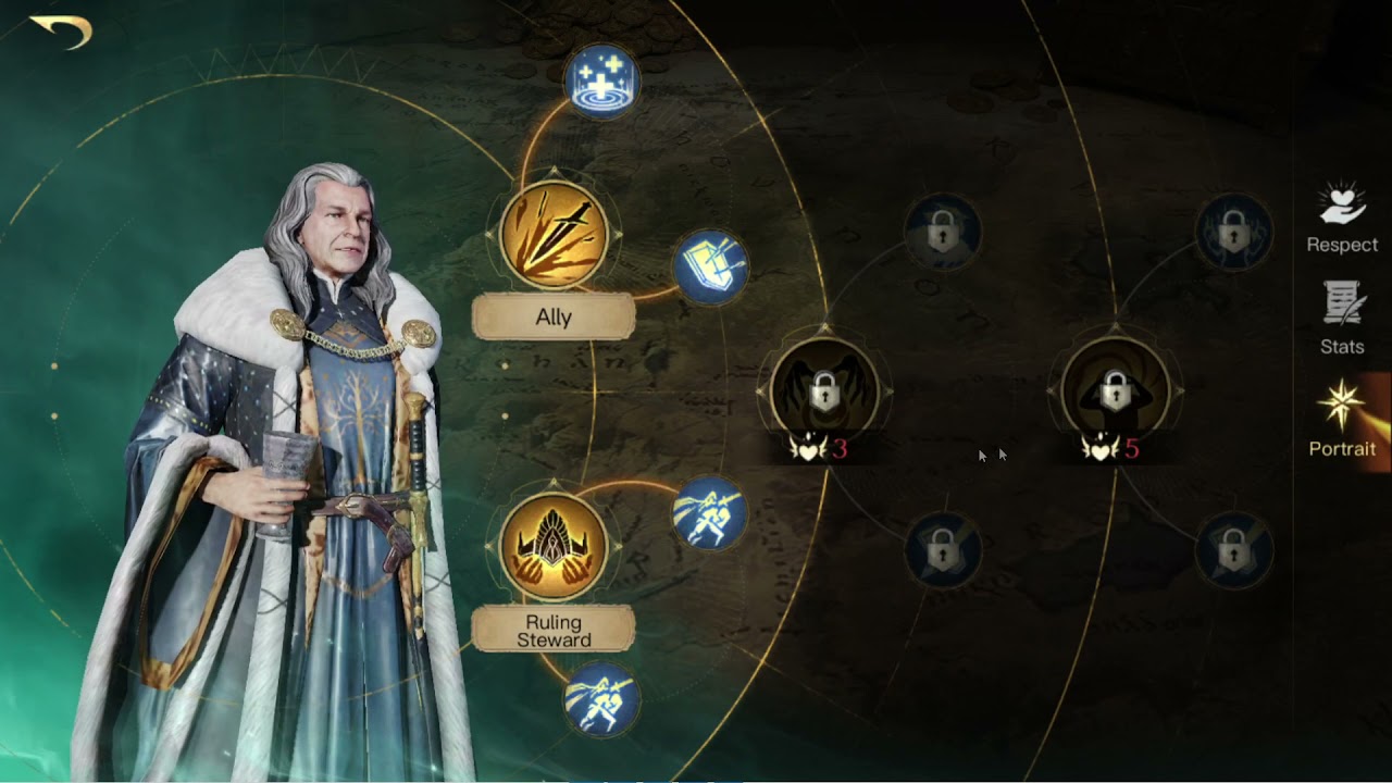 How to skill Denethor II in Lord of the Rings - Rise to war - YouTube