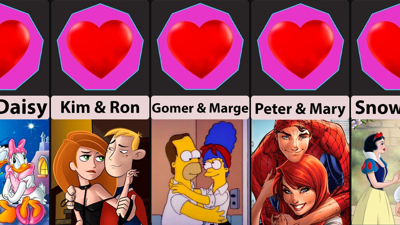 Comparison: Cartoon Characters Relationship - YouTube