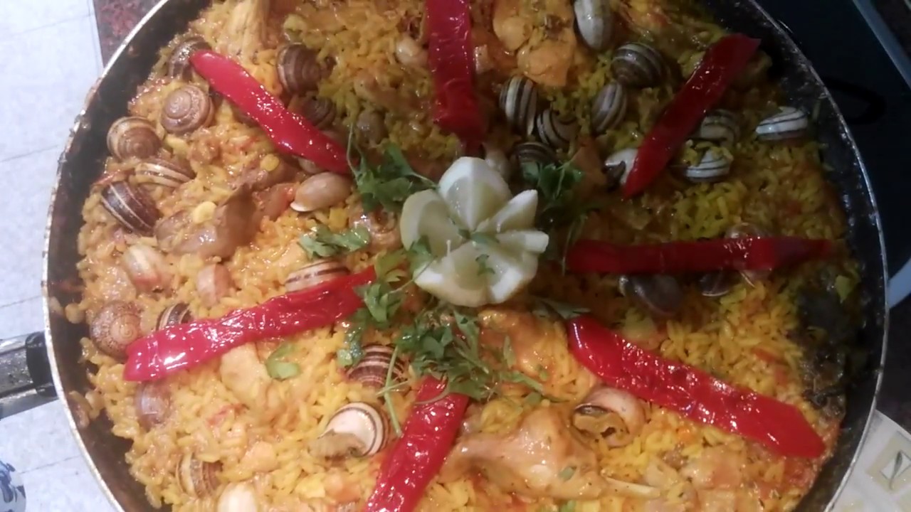 Paella de conejo con caracoles. Riquisimoo🐇🐰 - YouTube
