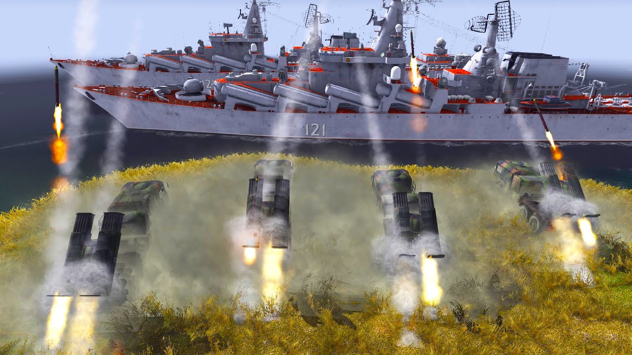 Ukraine LARS 2 MRLS destroys Russian military warship in Crimea ...