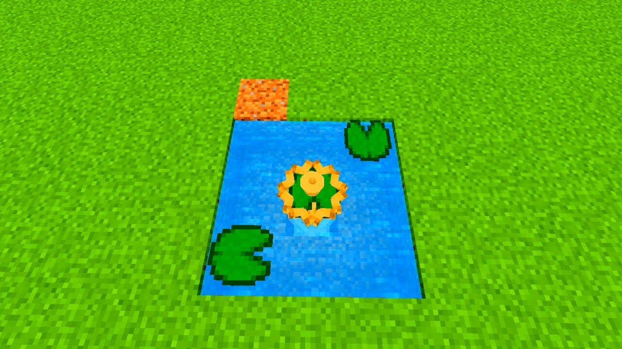 how to make lotus flower in minecraft #minecraft - YouTube