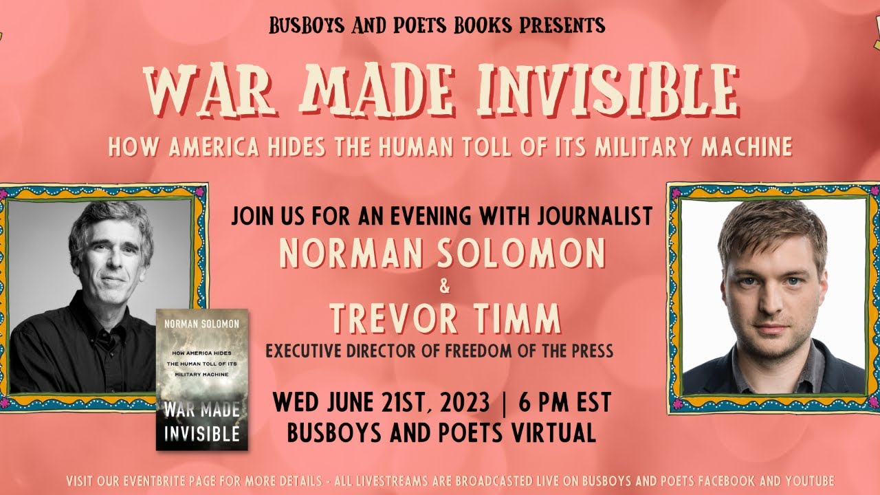 WAR MADE INVISIBLE | A Busboys and Poets Books Presentation - YouTube