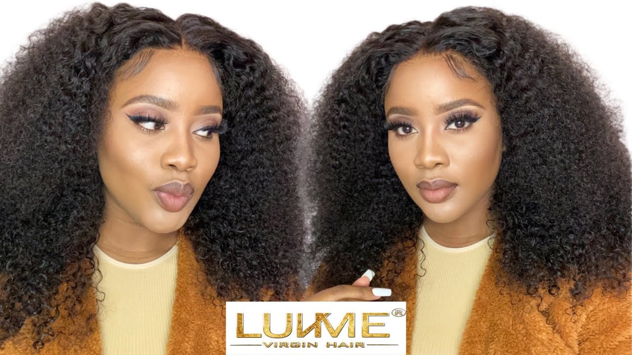 Glueless Invisible Lace???What a WOW ft Luvme Hair | The best Kinky Wig ...