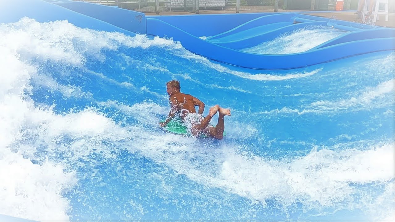 flowrider - Andrew - 13 at Soak City, Kings Island - YouTube