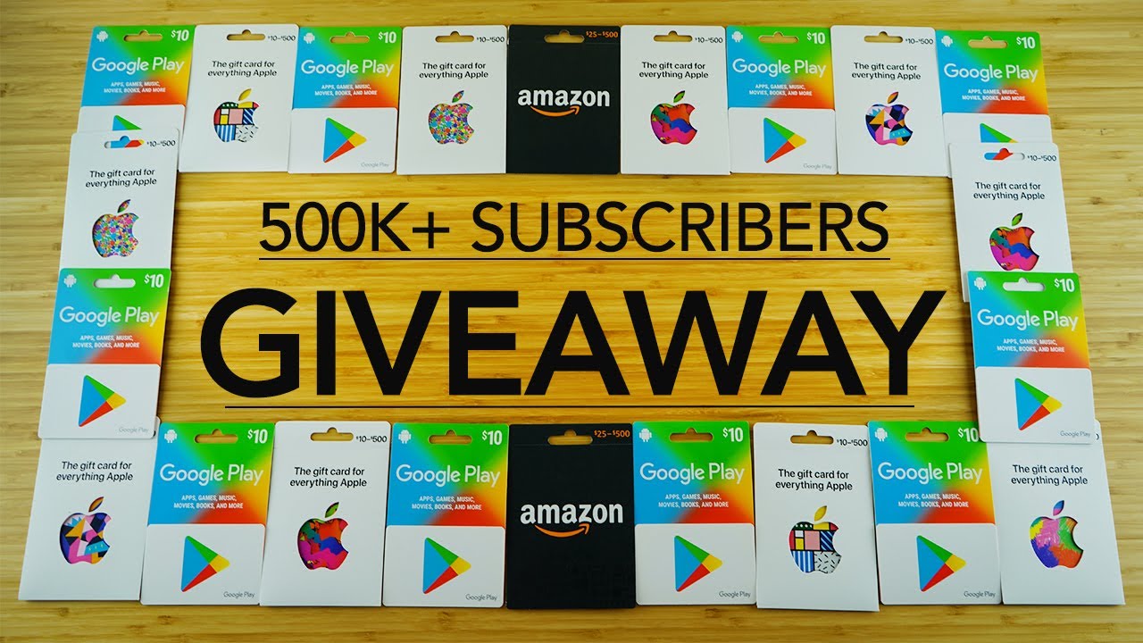 500K Subscribers Giveaway! - YouTube