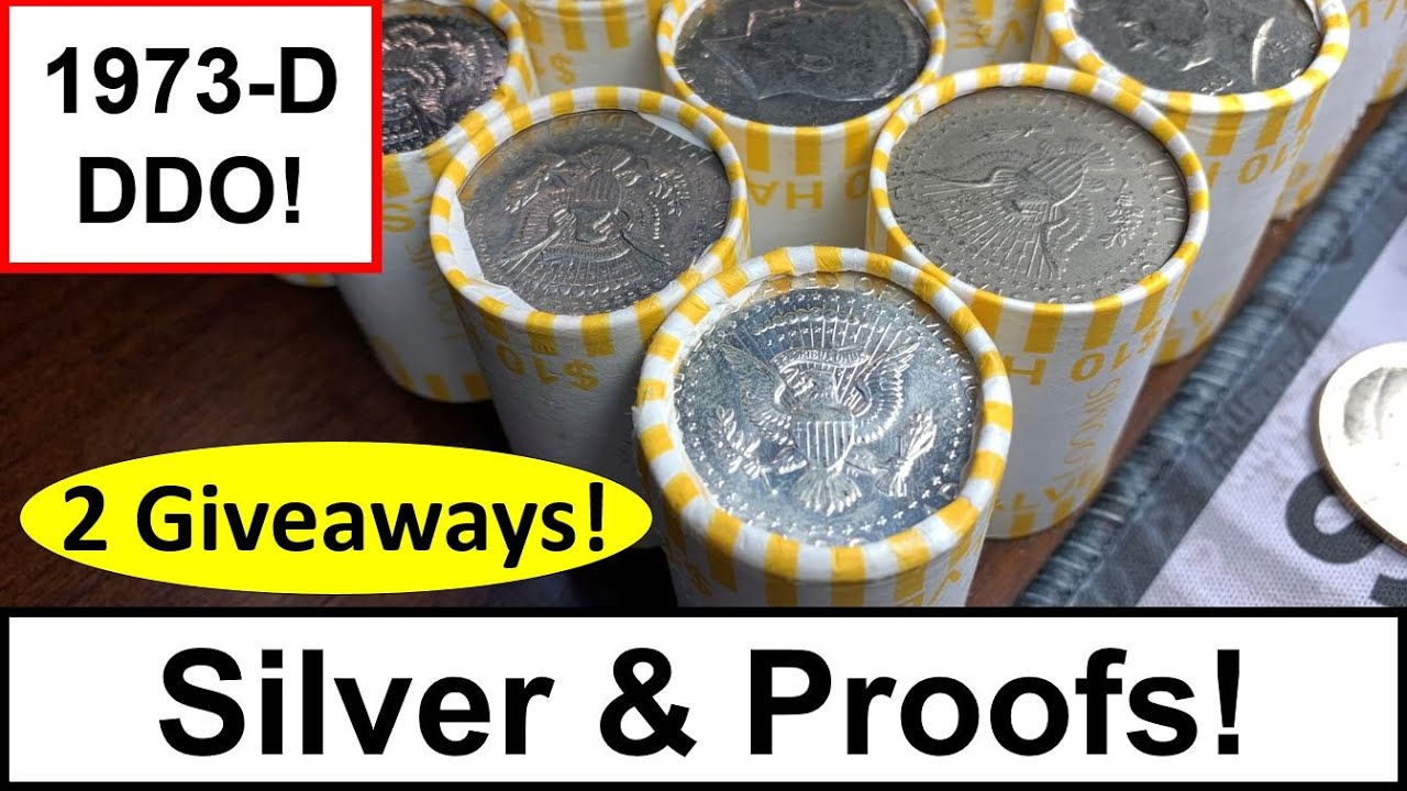 Found Silver And Proof Coin Roll Hunting Half Dollars! Two Giveaways ...