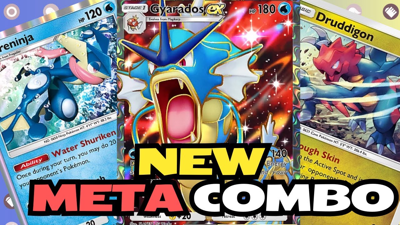 *POWERFUL GYARADOS EX COMBO* Mythical Island Expansion Gyarados EX ...