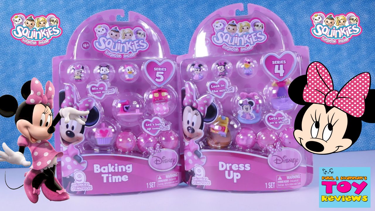 Disney Squinkies Minnie Mouse Dress Up Baking Time Opening Review ...