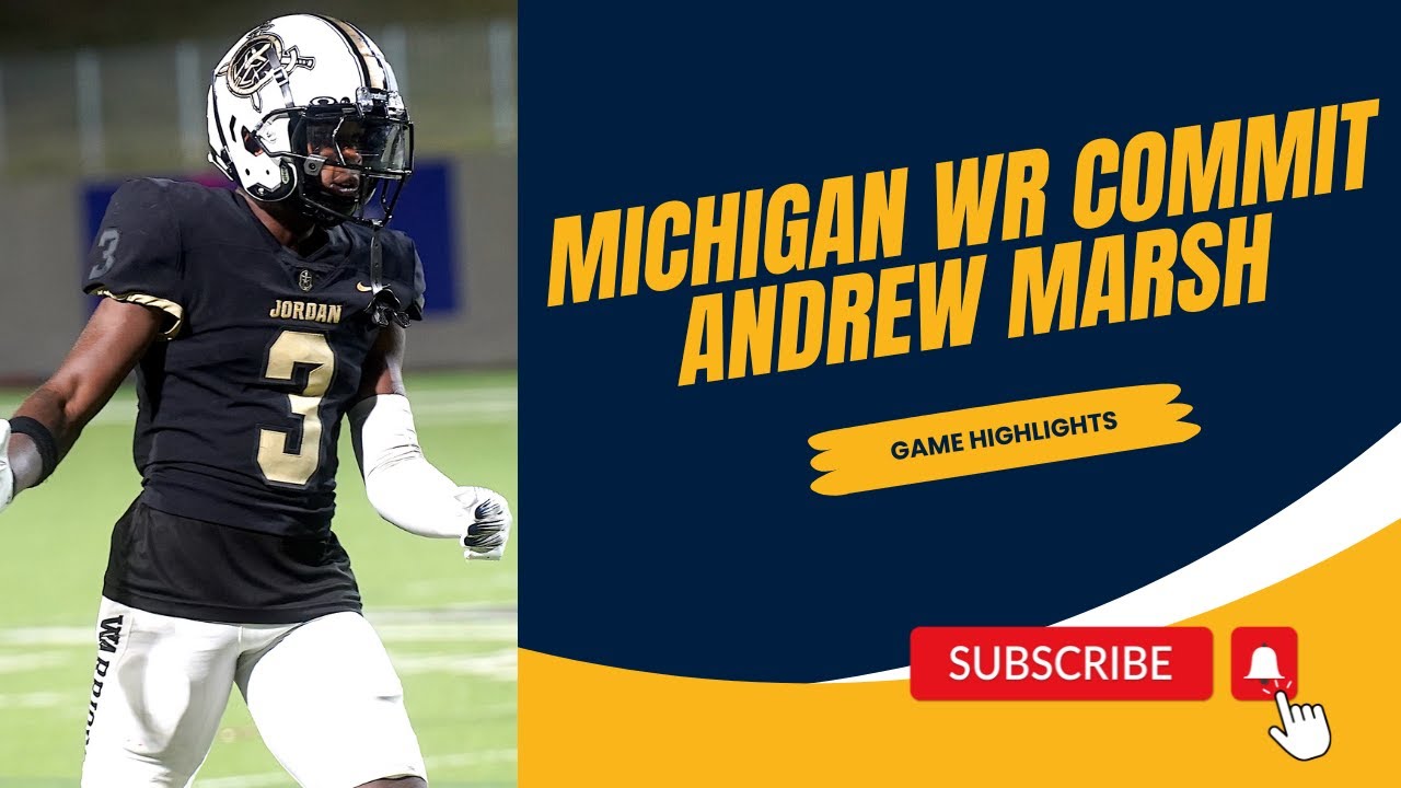 Michigan WR commit is ELITE!!! | Andrew Marsh | Wolverines | #GoBlue ...