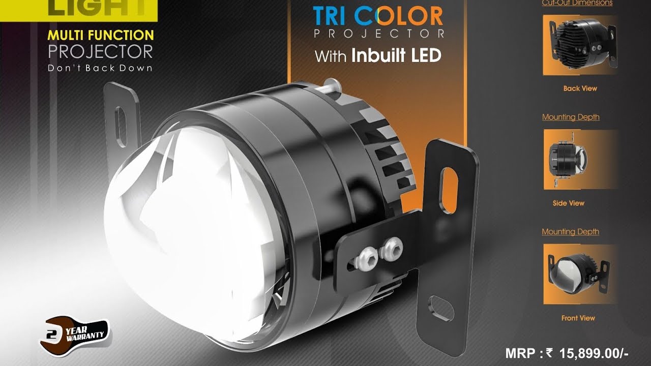FOG LIGHT COLOUR PROJECTOR INBUILT LED LIGHTS 3000k|4300k|6000k NEED ...