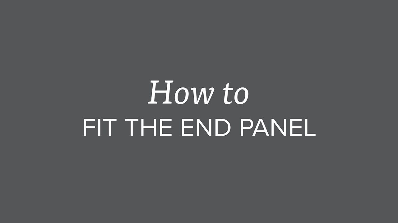 Spaceslide - How to fit the end panel - YouTube
