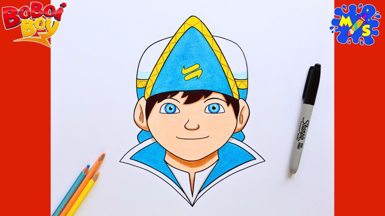 BoBoiBoy Drawing | How to Draw BoBoiBoy Sopan Easy Step by Step - YouTube