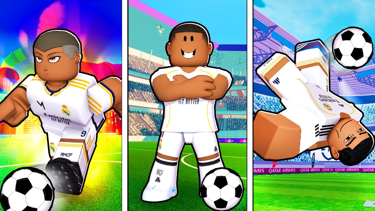 Scoring With Mbappe In Every Roblox Football Game! - YouTube