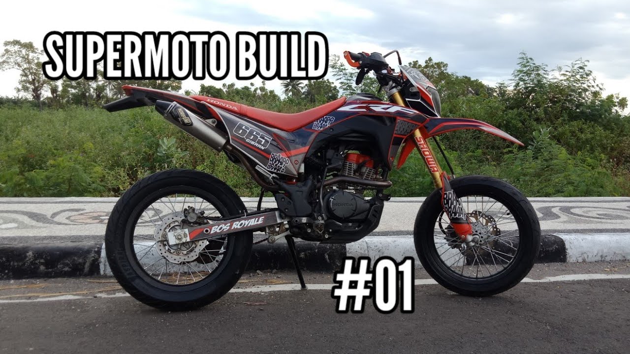 CRF 150 L MODIF SUPERMOTO #01 | wheelset - YouTube