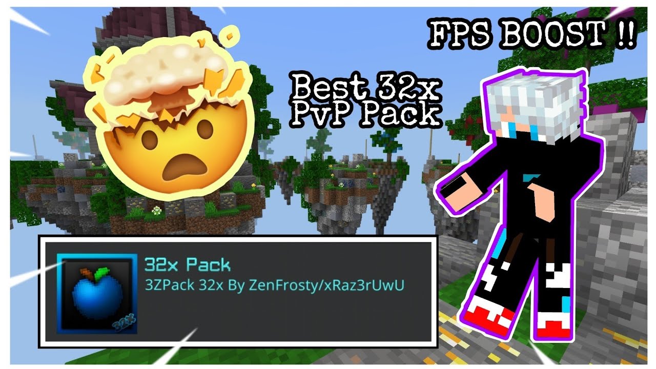 The Best 32x PVP Texture Pack for MCPE [1.18+] FPS Boost ! Android/ IOS ...