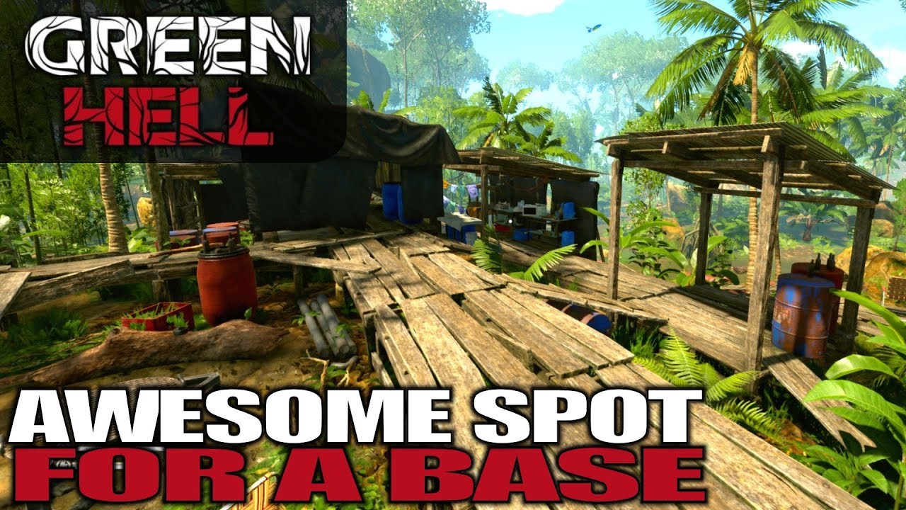 CRAZY AWESOME SPOT FOR A BASE | Green Hell | Let's Play Gameplay ...